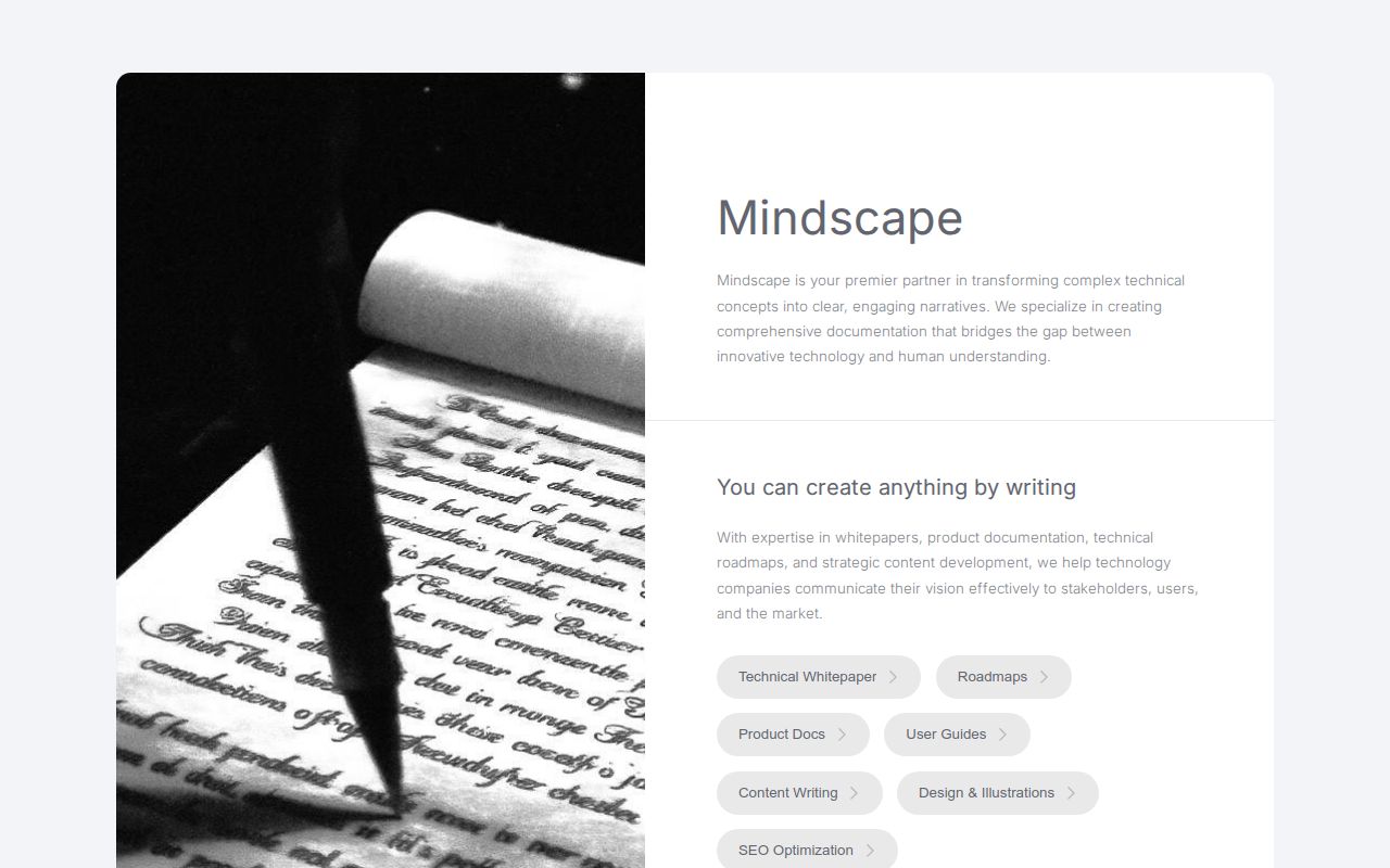 Mindscape: Crypto Technical Writing Service